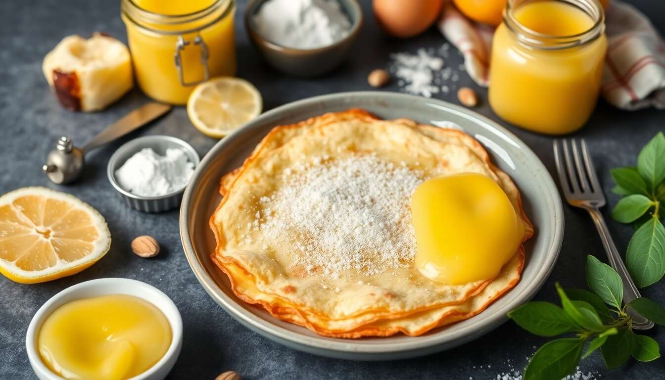Tarti-crêpes gourmandes au lemon curd