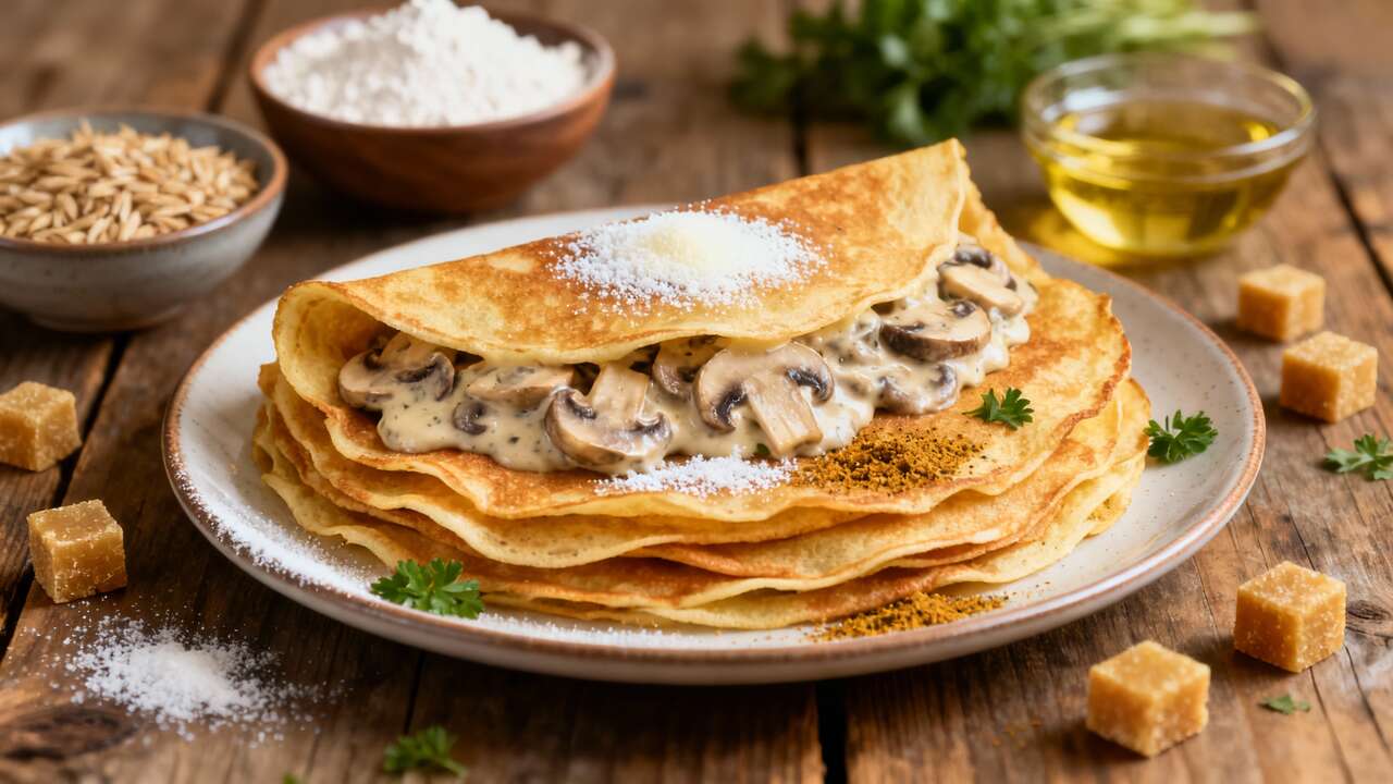 Recette de crêpes aux champignons : un plat gourmand et rapide